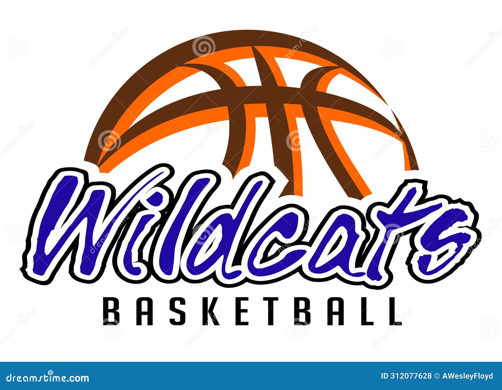 Wildcats Basketball Team Graphic Stock Vector - Illustration of wildcat ...