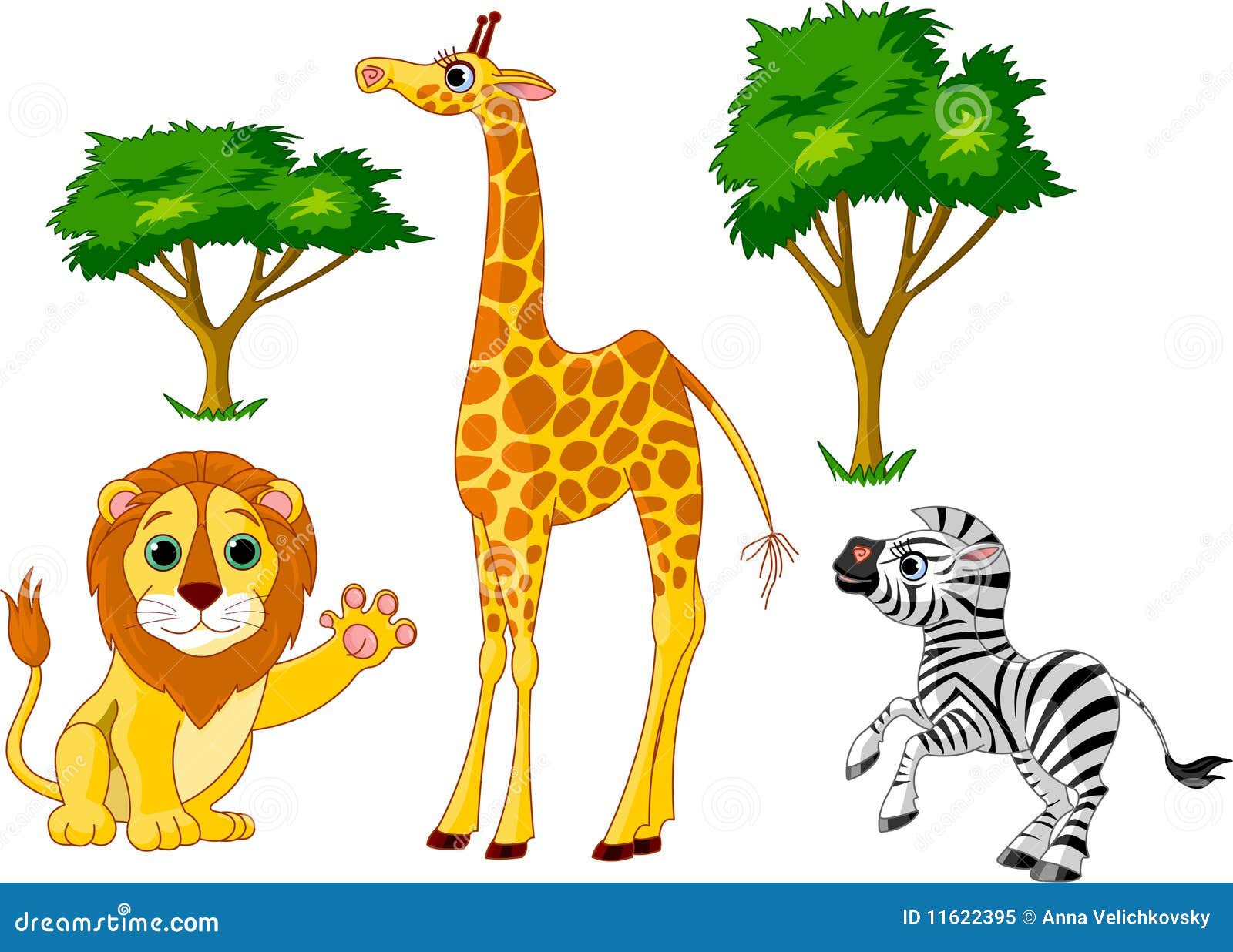 Wilde dieren 1 vector illustratie. Illustration of dier - 11622395