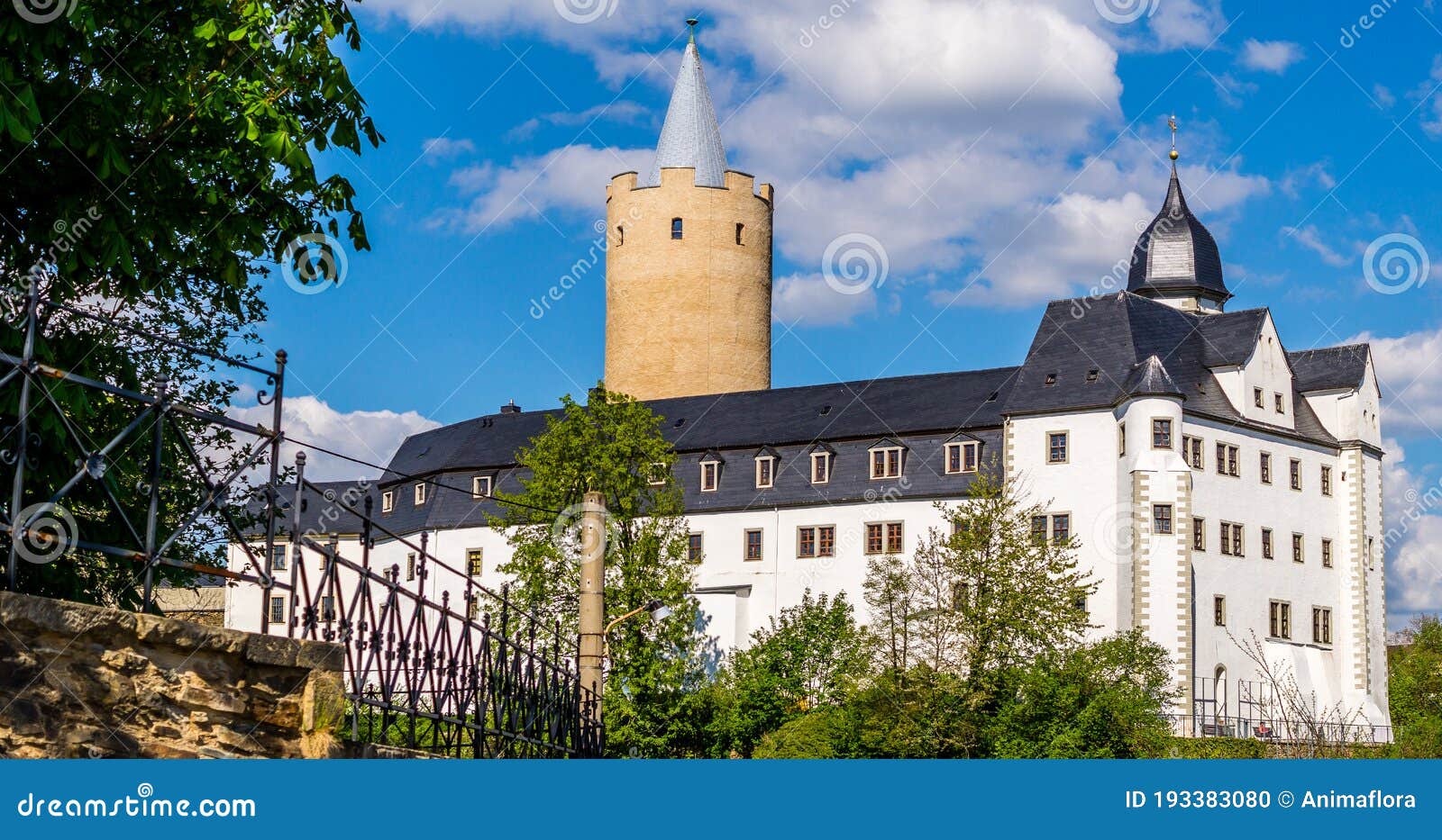 Wildeck Castle Panorama stock photo. Image of sunbathes - 193383080