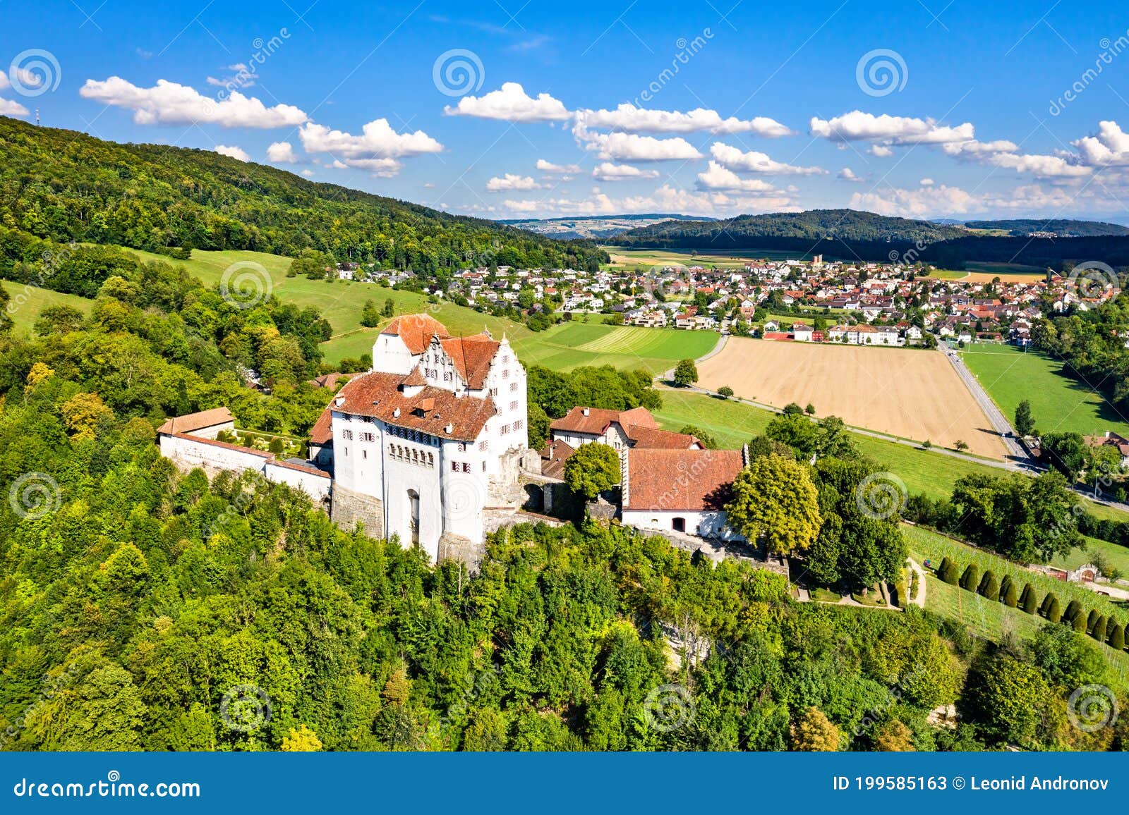 Wildegg Castle in Switzerland Stock Image - Image of tower, wildegg ...