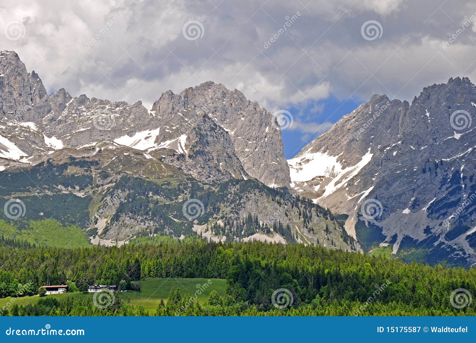 Wilder Kaiser Sunset Silhouettes Stock Photography | CartoonDealer.com ...