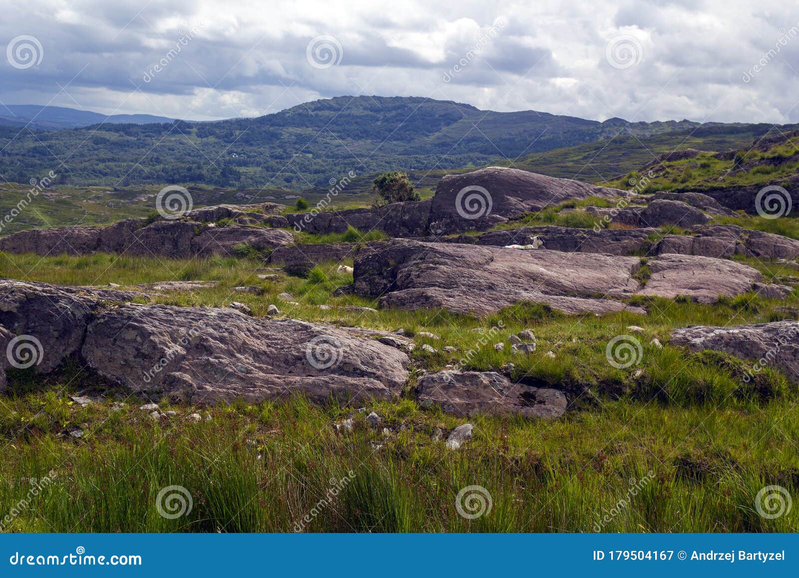 In the Wilderness of Caha Mountains Stock Image - Image of clouds ...