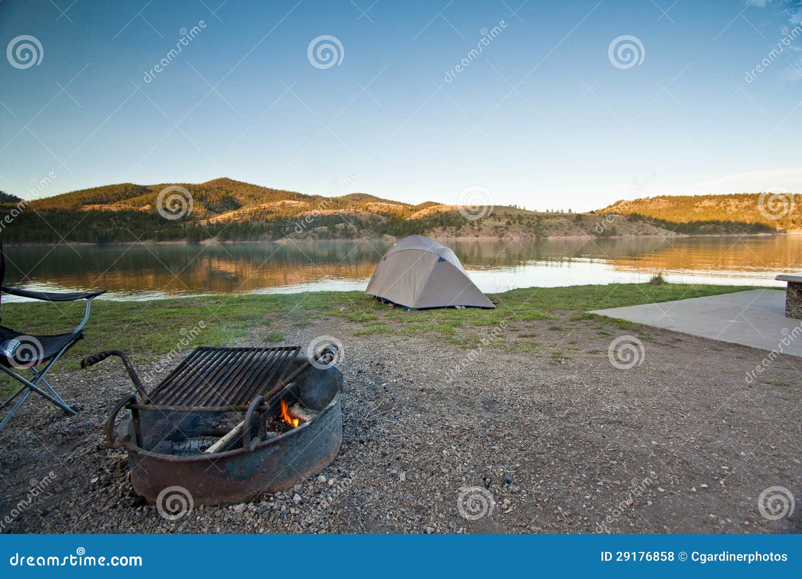 Wilderness Campsite stock photo. Image of hauser, camping - 29176858