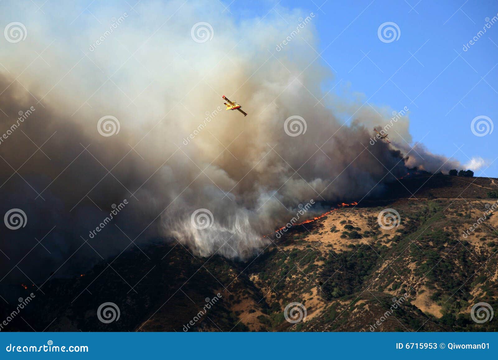 Wildfire-fighting Plane editorial stock photo. Image of firefighters ...