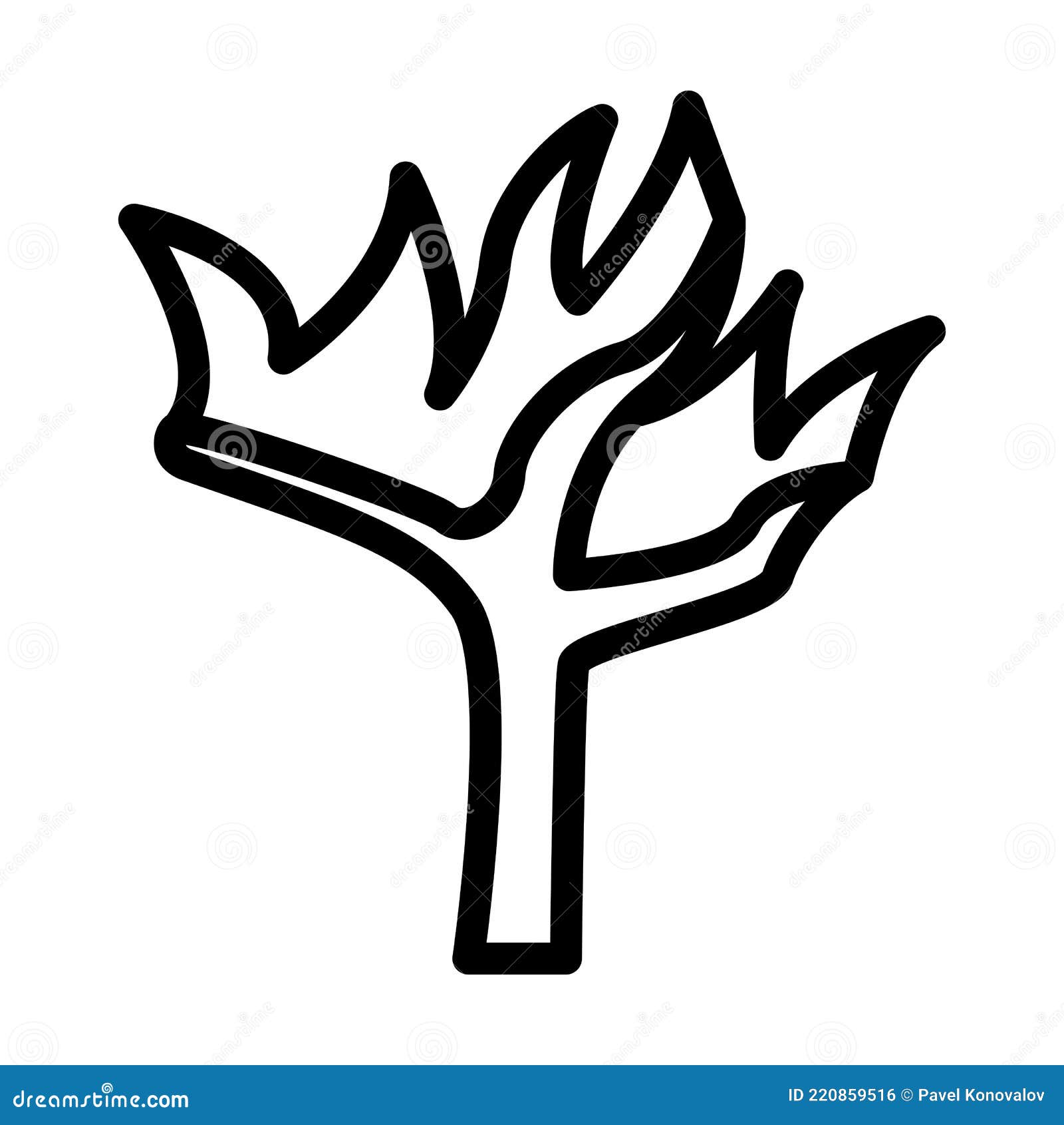 Wildfire Icon stock vector. Illustration of destruction - 220859516