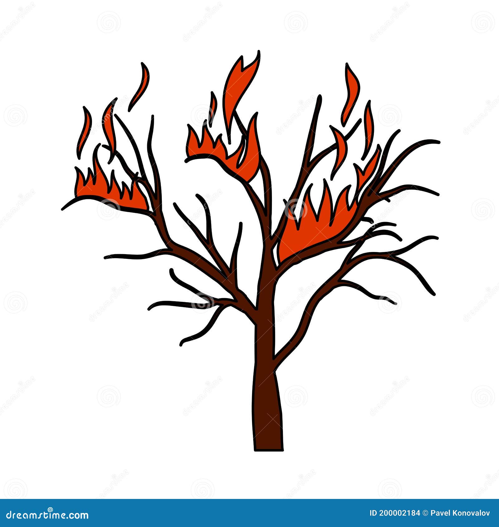 Wildfire Icon Vector Isolated On White Background, Wildfire Sign ...