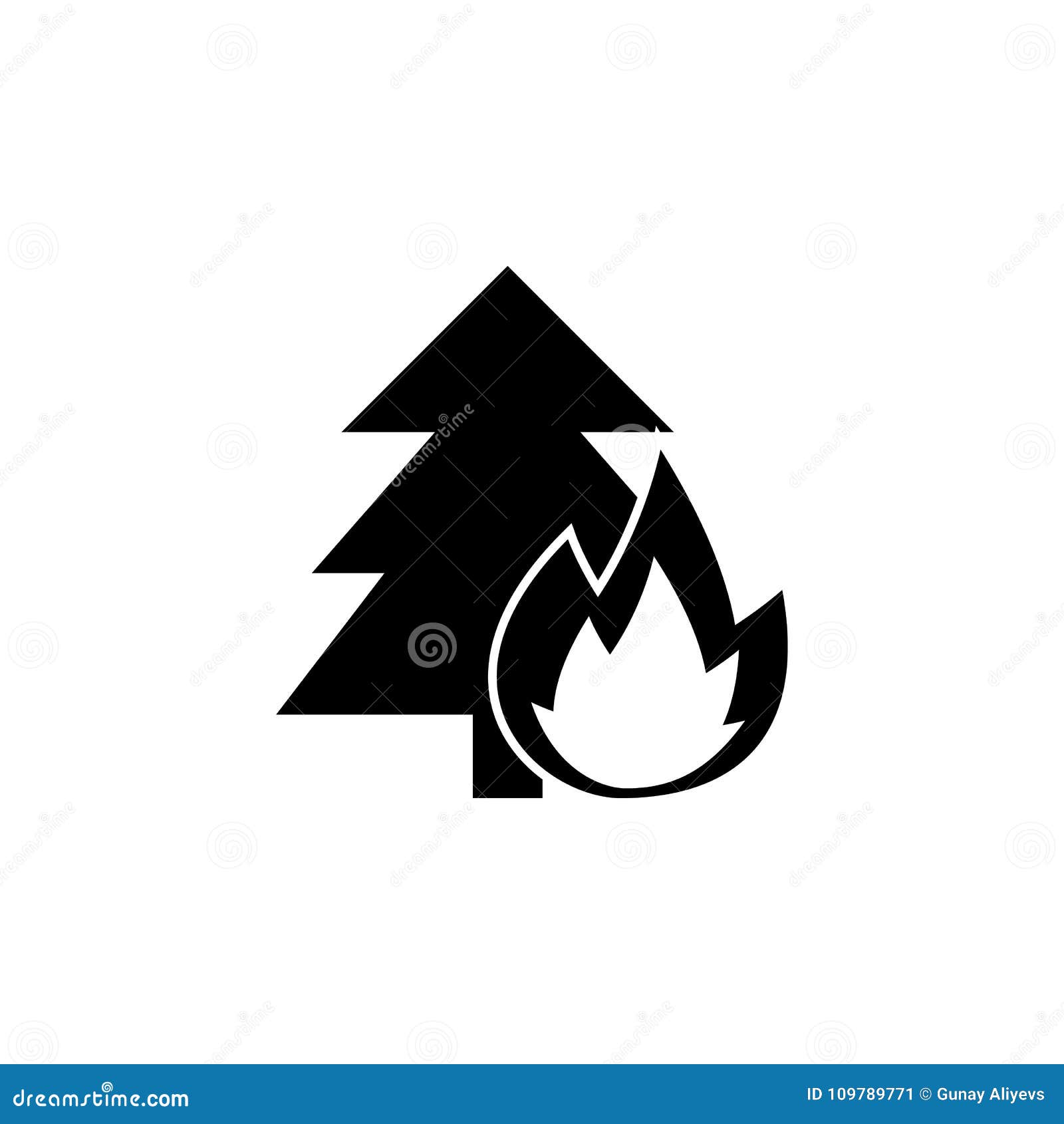 Wildfire Icon Vector Isolated On White Background, Wildfire Sign ...