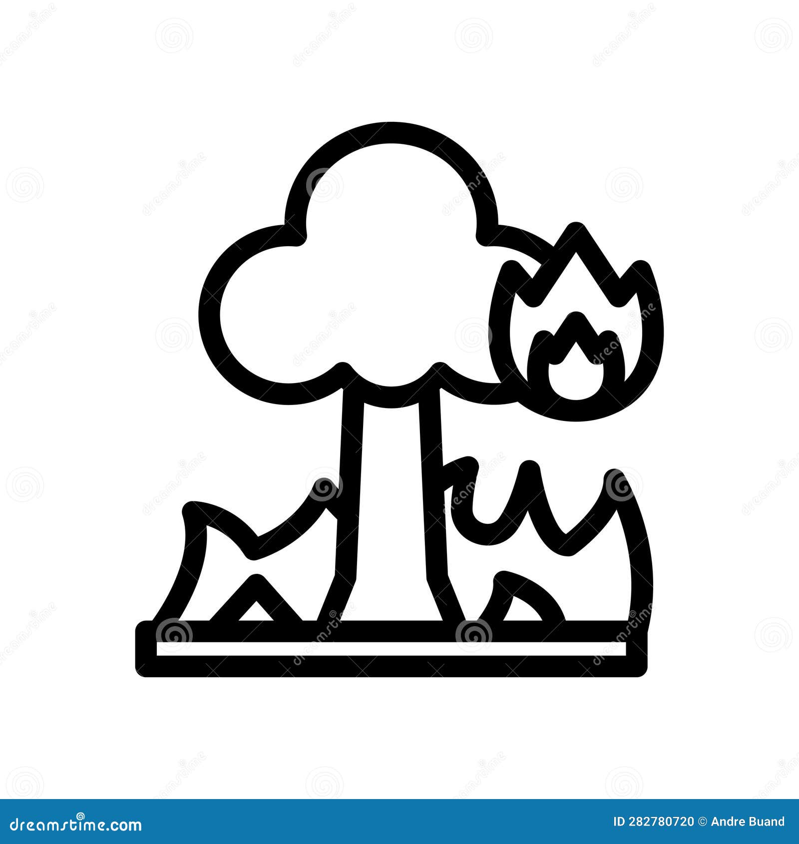 Wildfire Icon Illustration Vector Graphic Stock Vector - Illustration ...