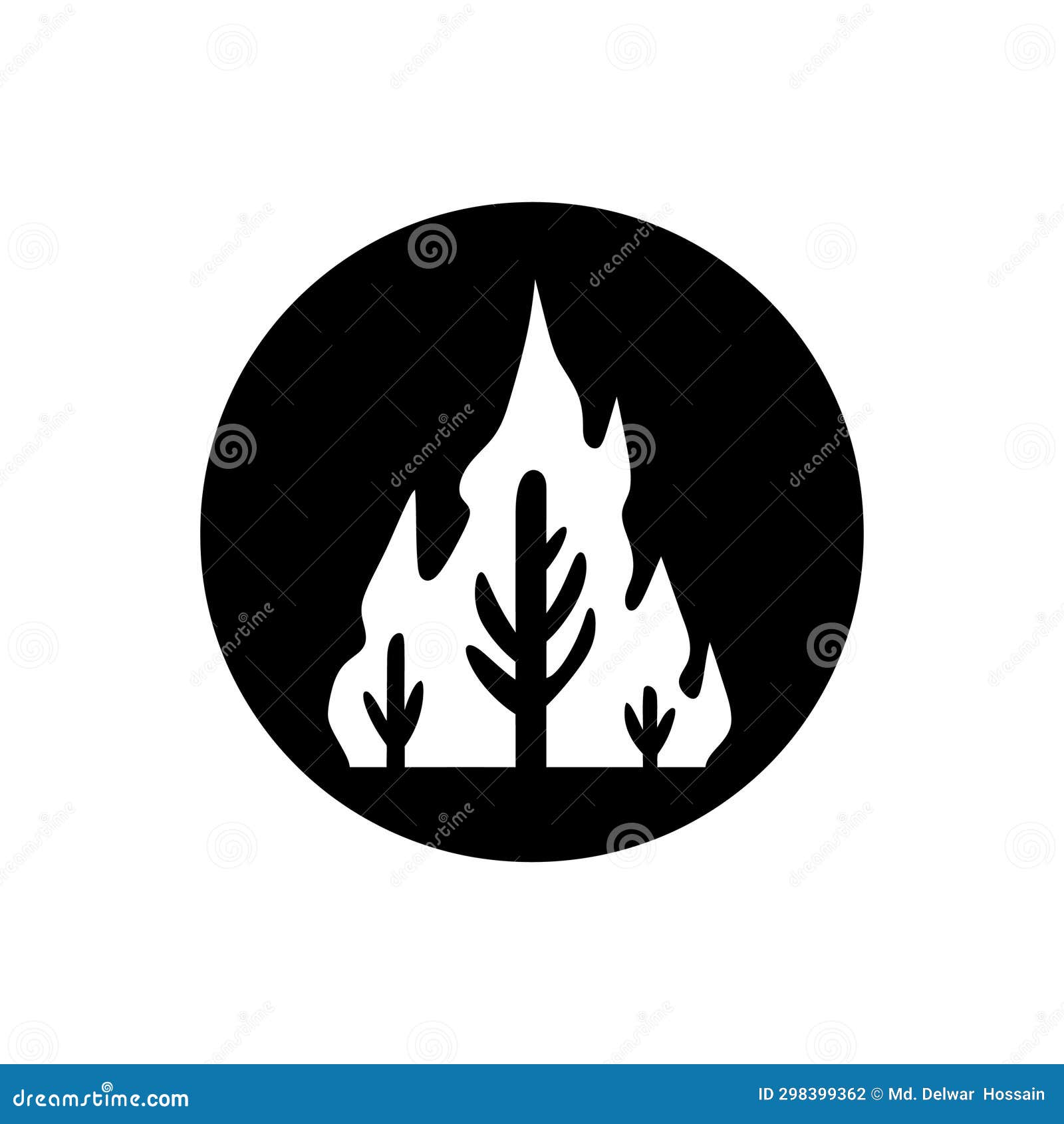 Wildfire Icon Vector Isolated On White Background, Wildfire Sign ...