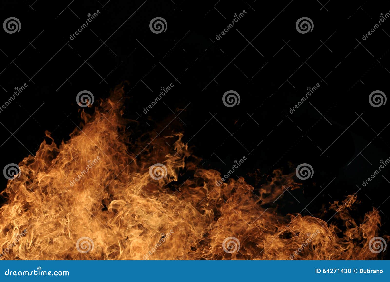 Wildfire at night stock photo. Image of wild, focus, firewall - 64271430