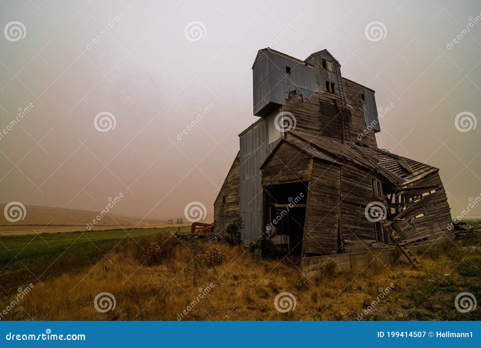 Wildfire Smoke Covering the Palouse Stock Image - Image of panorama ...