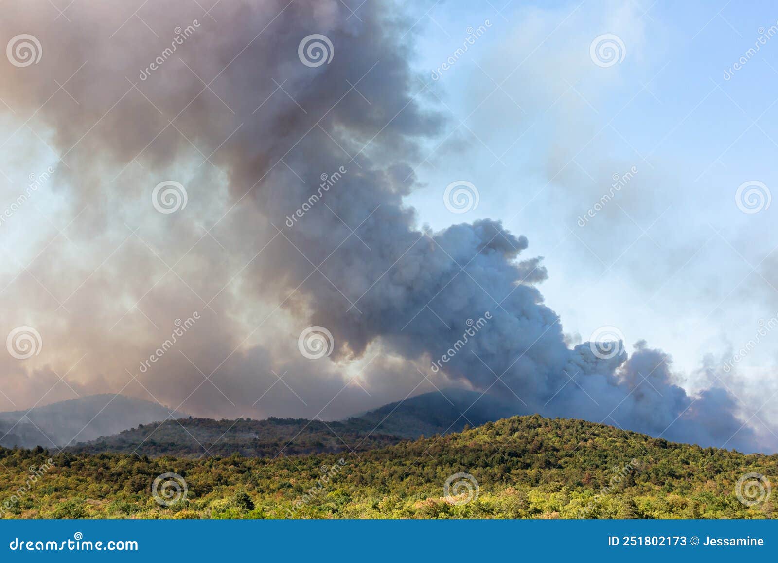 Wildfire with Strong Wind and Drought Stock Image - Image of help ...