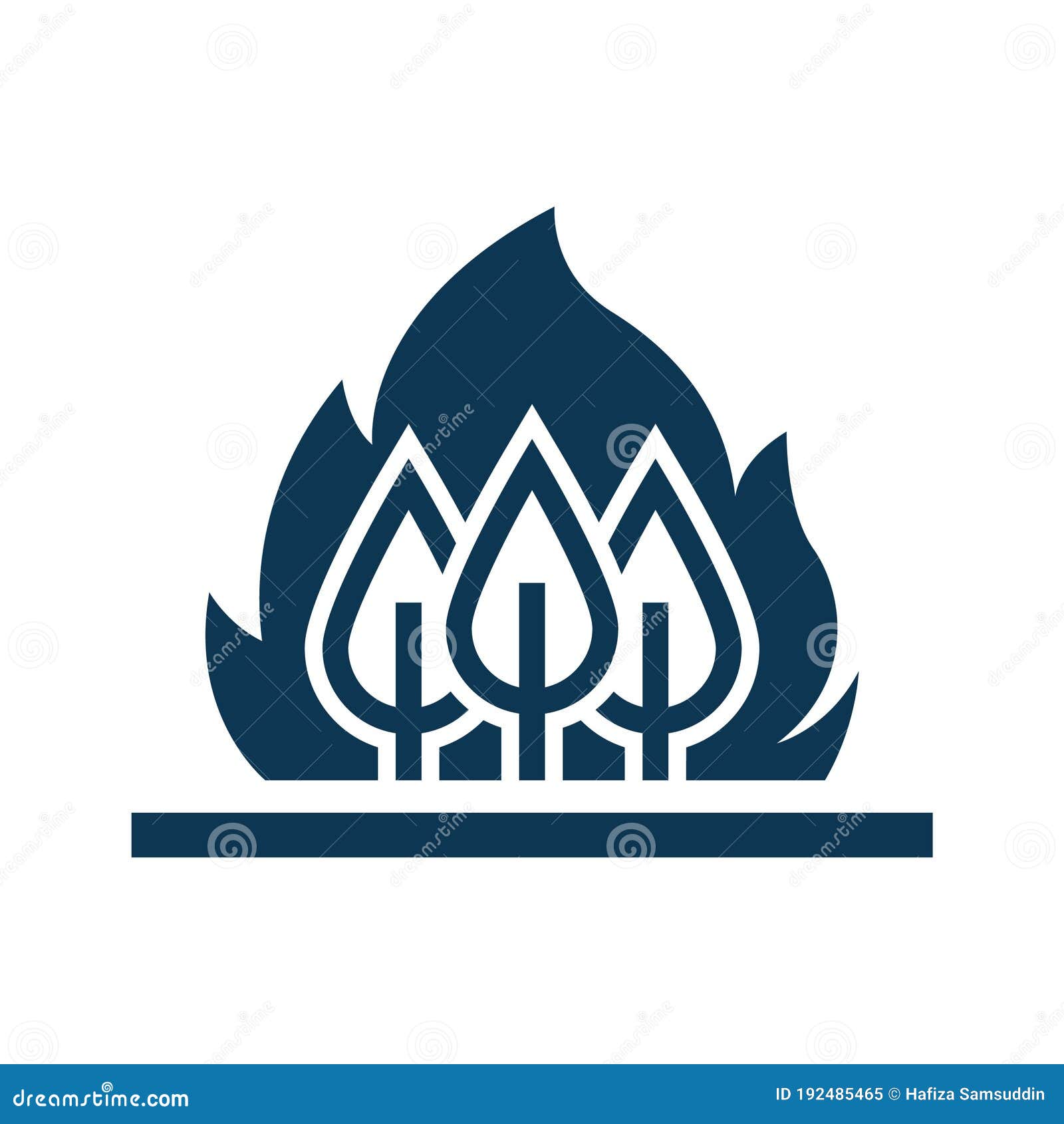 Wildfire Vector Icon On White Background. Flat Vector Wildfire Icon ...