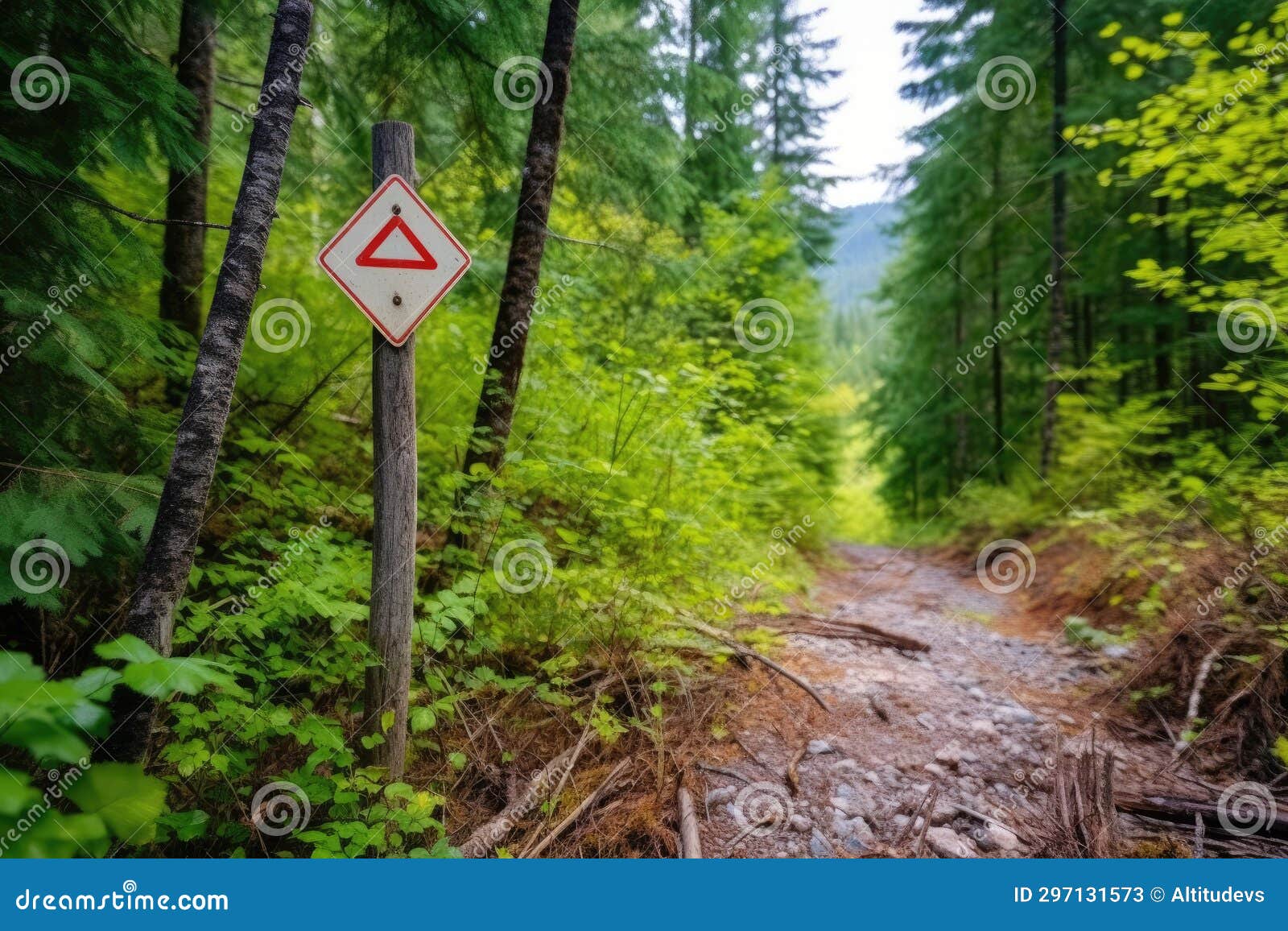 Wildfire Warning Sign on a Forest Hiking Trail Stock Image - Image of ...