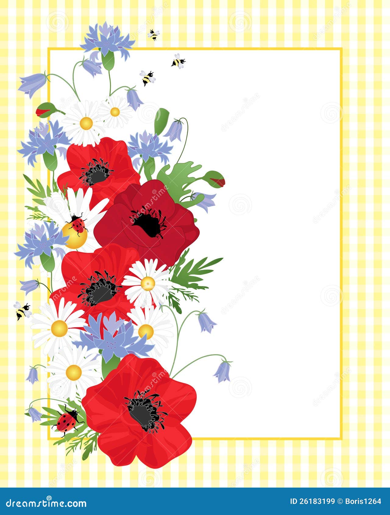 Wildflower Border Royalty Free Stock Images - Image: 26183199