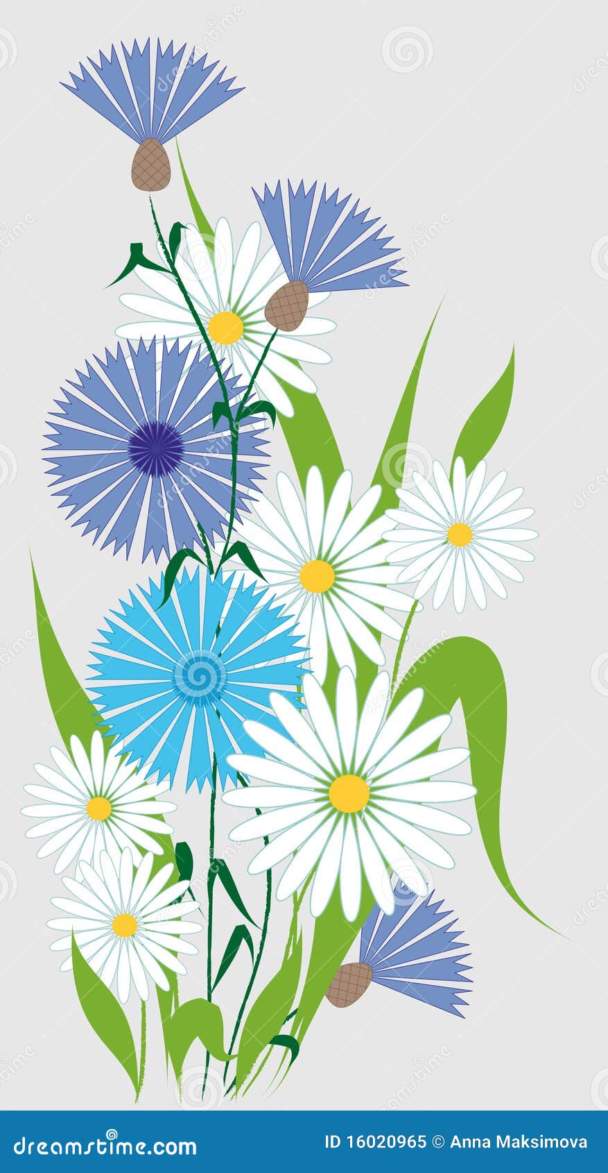 Wildflowers stock vector. Illustration of floral, field - 16020965