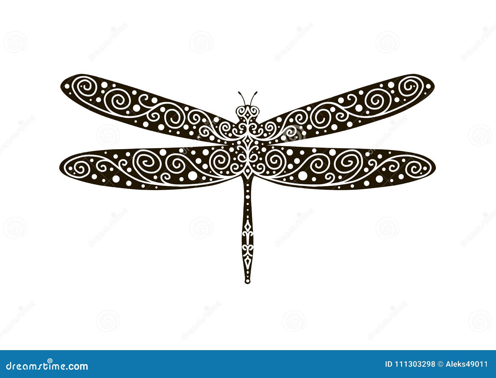 Flying Dragonfly With Sparkle And Blazing Trail Vector Illustration ...