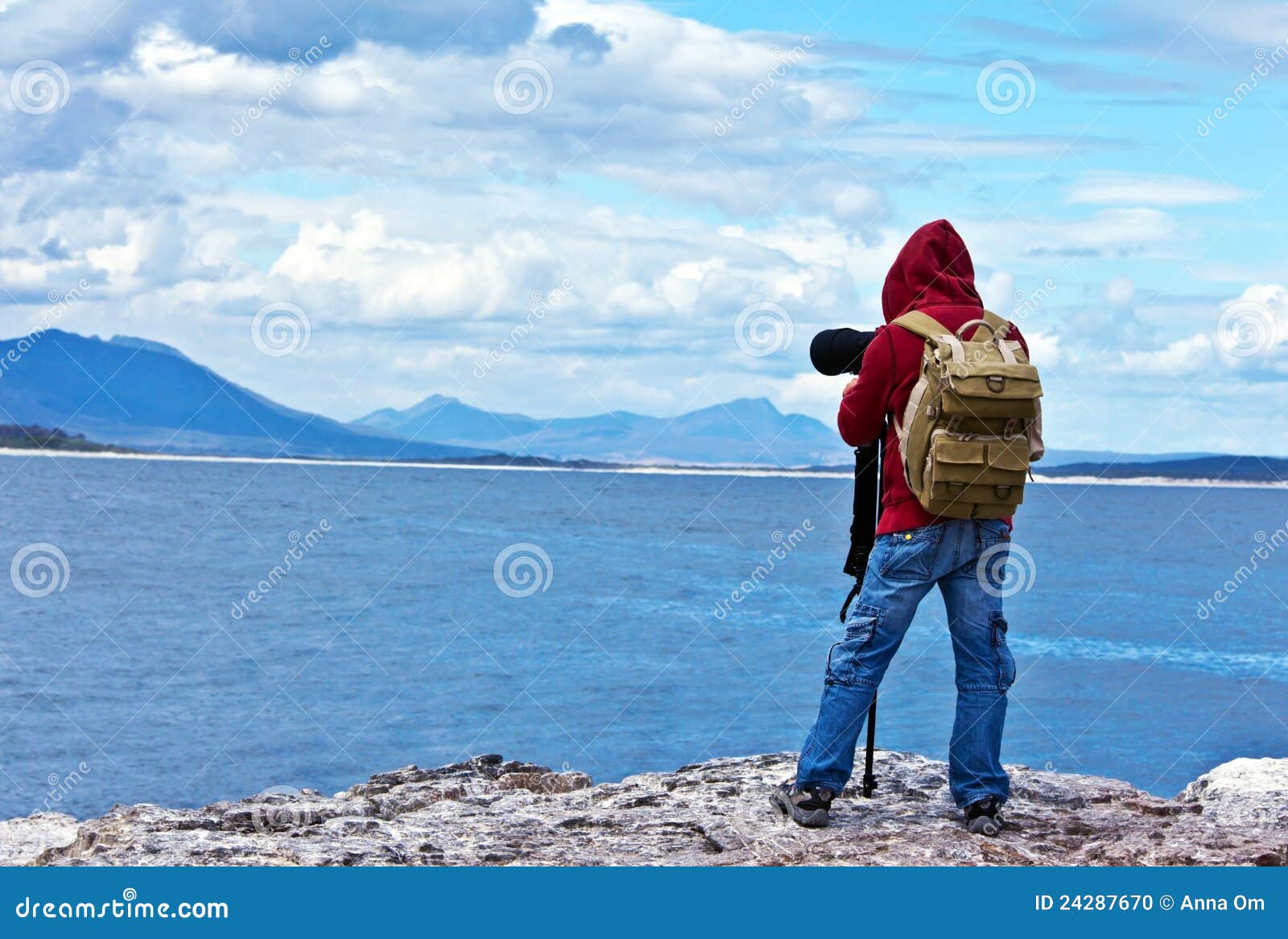 Wildlife Photographer Traveler Stock Photo - Image of hike, scenery ...