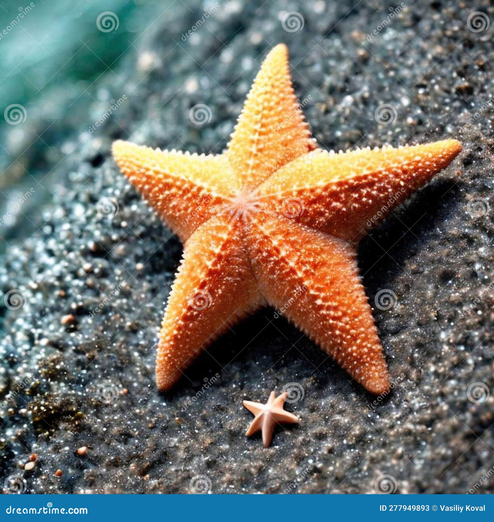 Starfish, Generative Ai stock image. Image of wave, season - 277949893