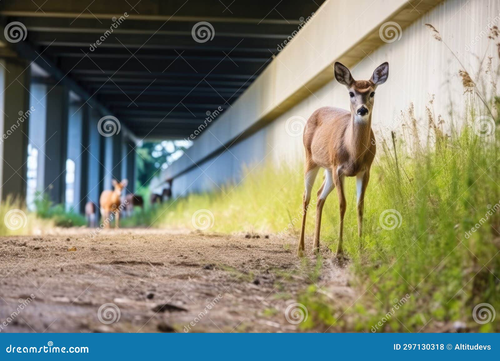 Wildlife Underpass on a Highway, Helping Animal Migration Stock Photo ...