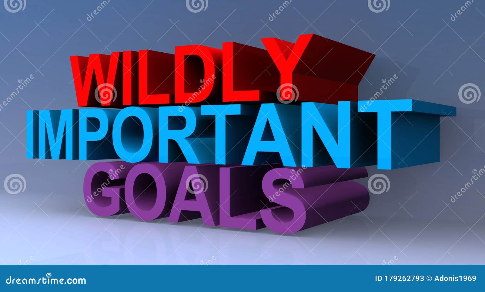 Wildly important goals stock illustration. Illustration of important ...