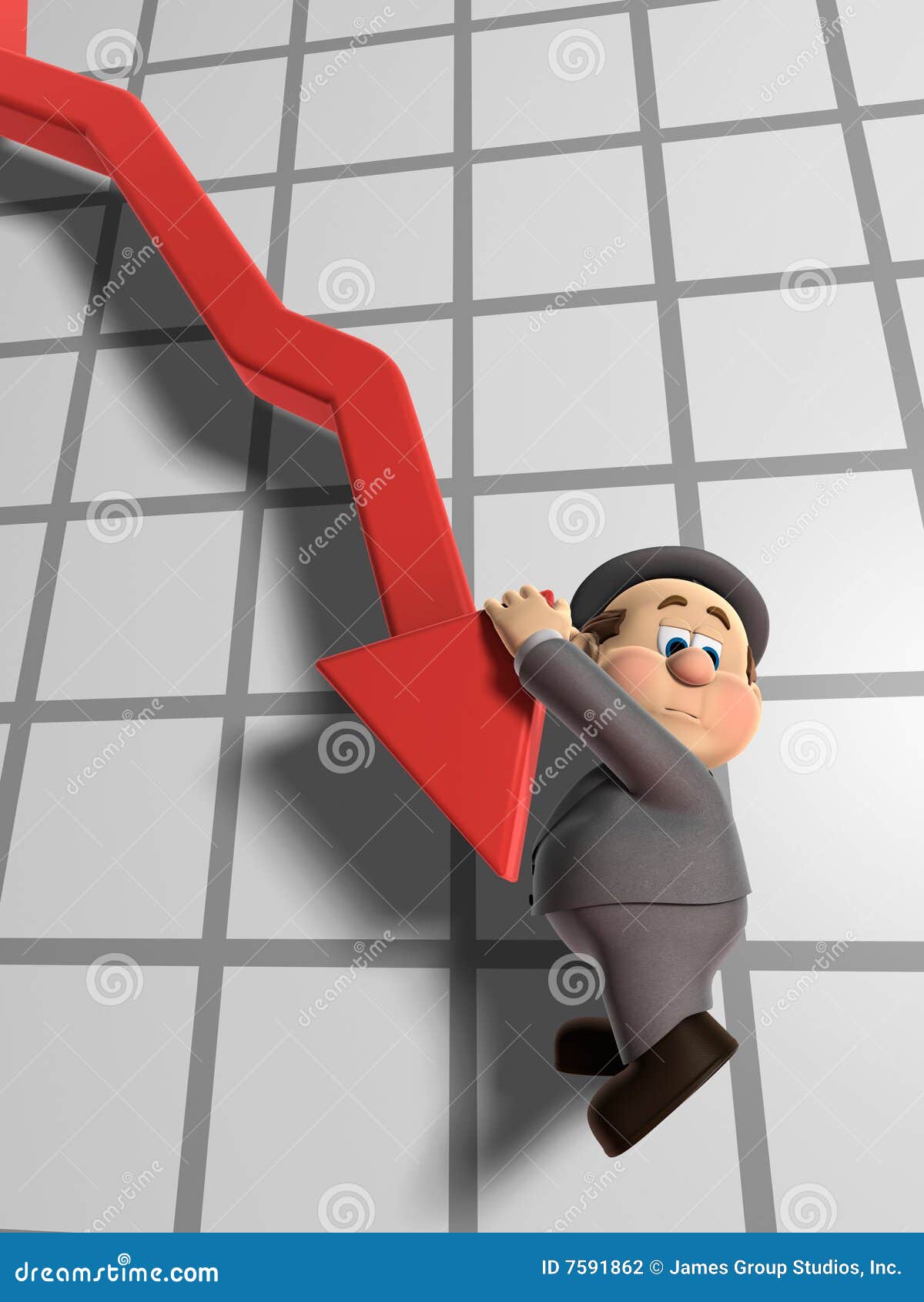 Wilfred Declining Graph stock illustration. Illustration of crash - 7591862