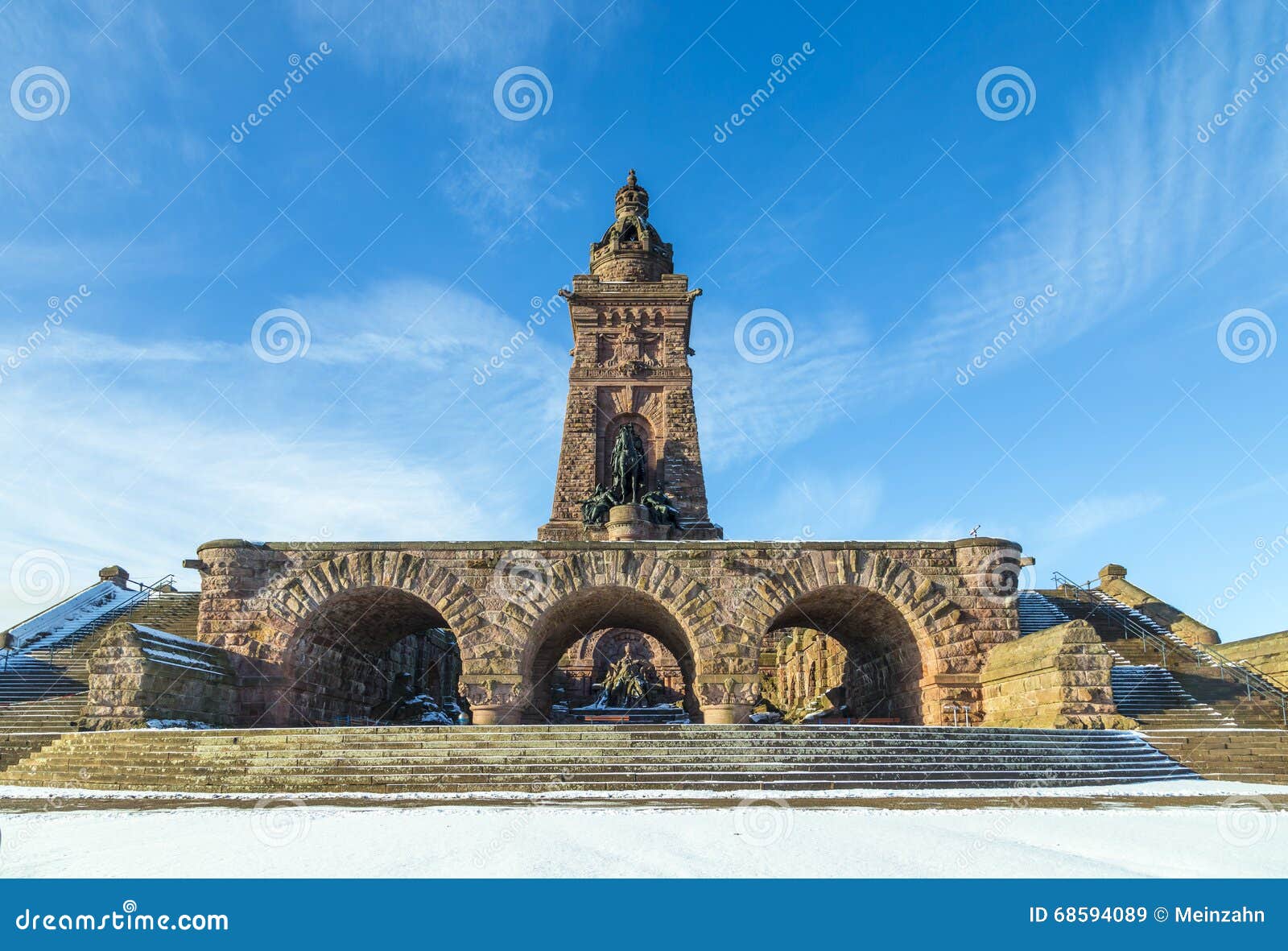 Wilhelm I Monument on Kyffhaeuser Mountain Thuringia, Germany Stock ...