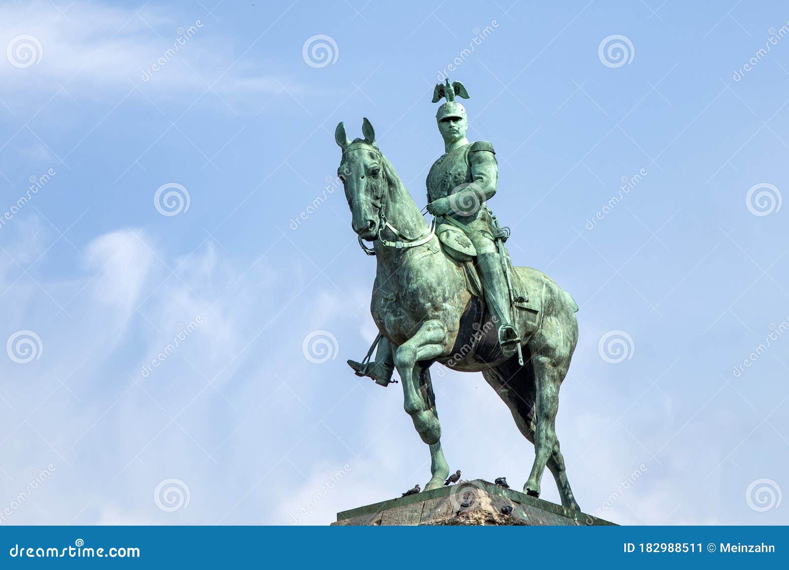 Wilhelm II Horse Statue in Cologne ,Germany Stock Image - Image of ...