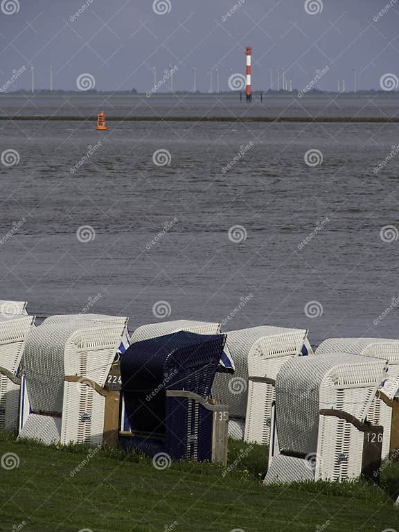 Wilhelmshaven-Strand stockfoto. Bild von meer, himmel - 32331826