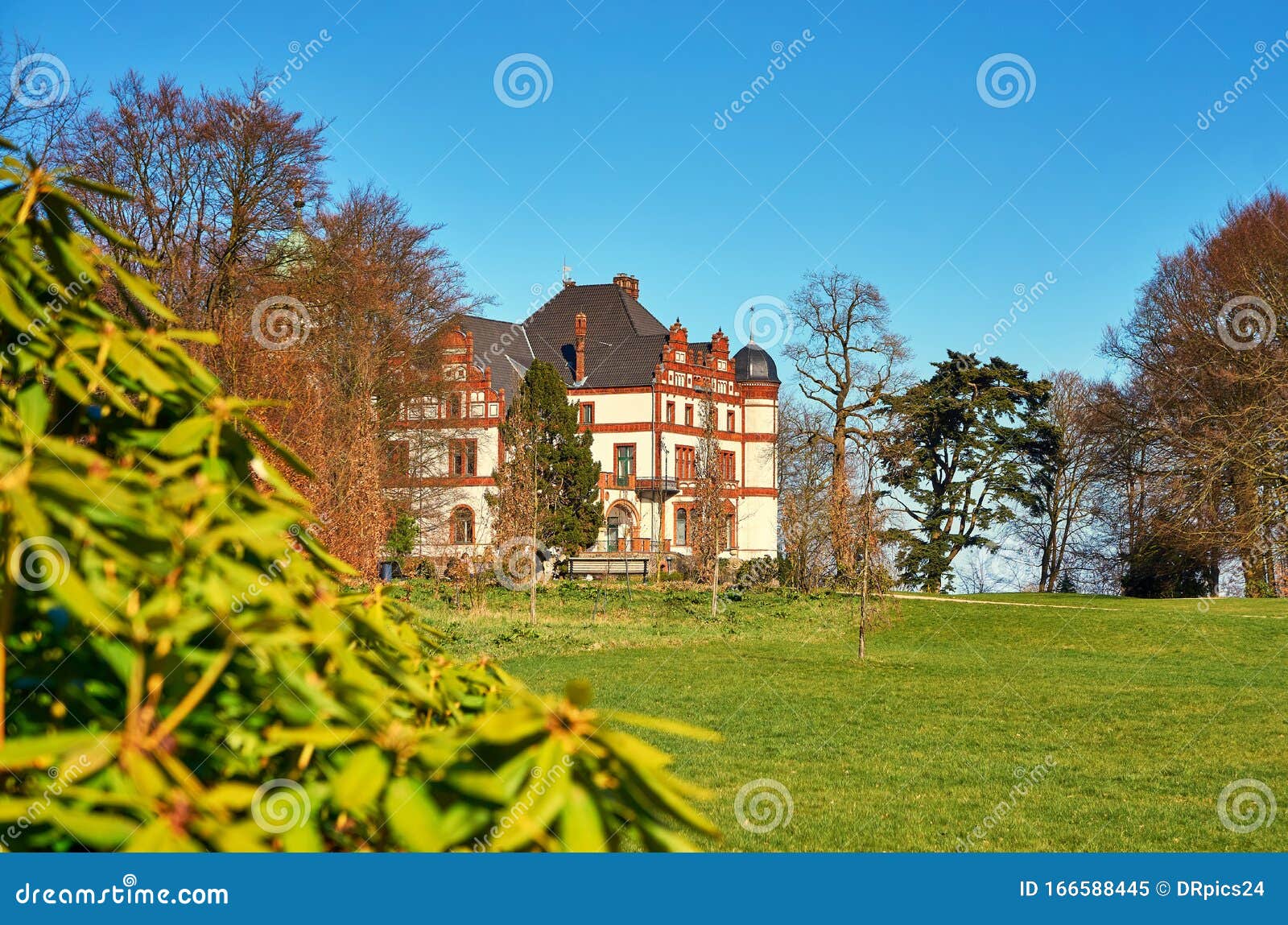 Wiligrad Castle in Spring. Germany Stock Image - Image of architecture ...