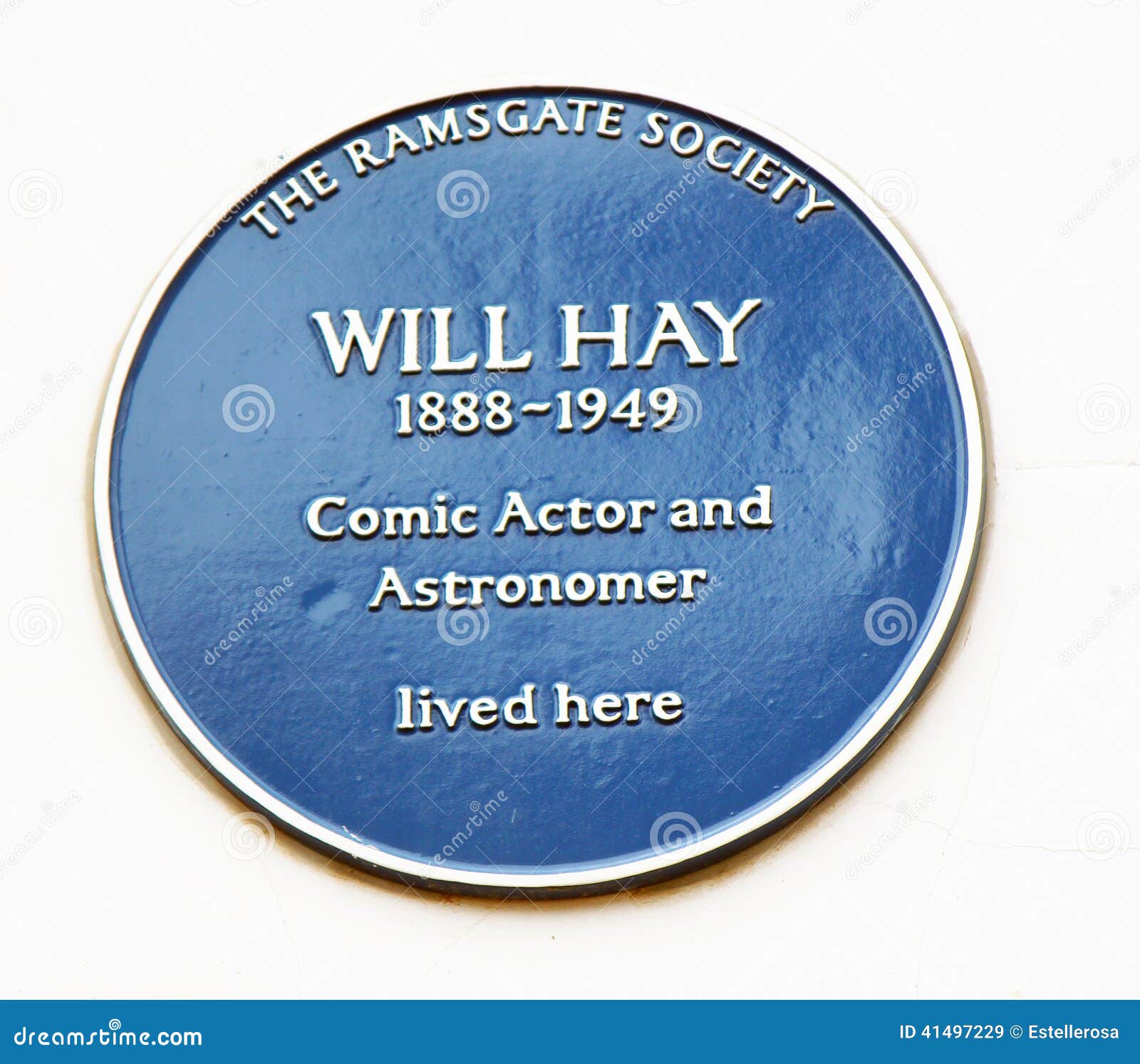 Will Hay blue plaque editorial stock image. Image of comic - 41497229