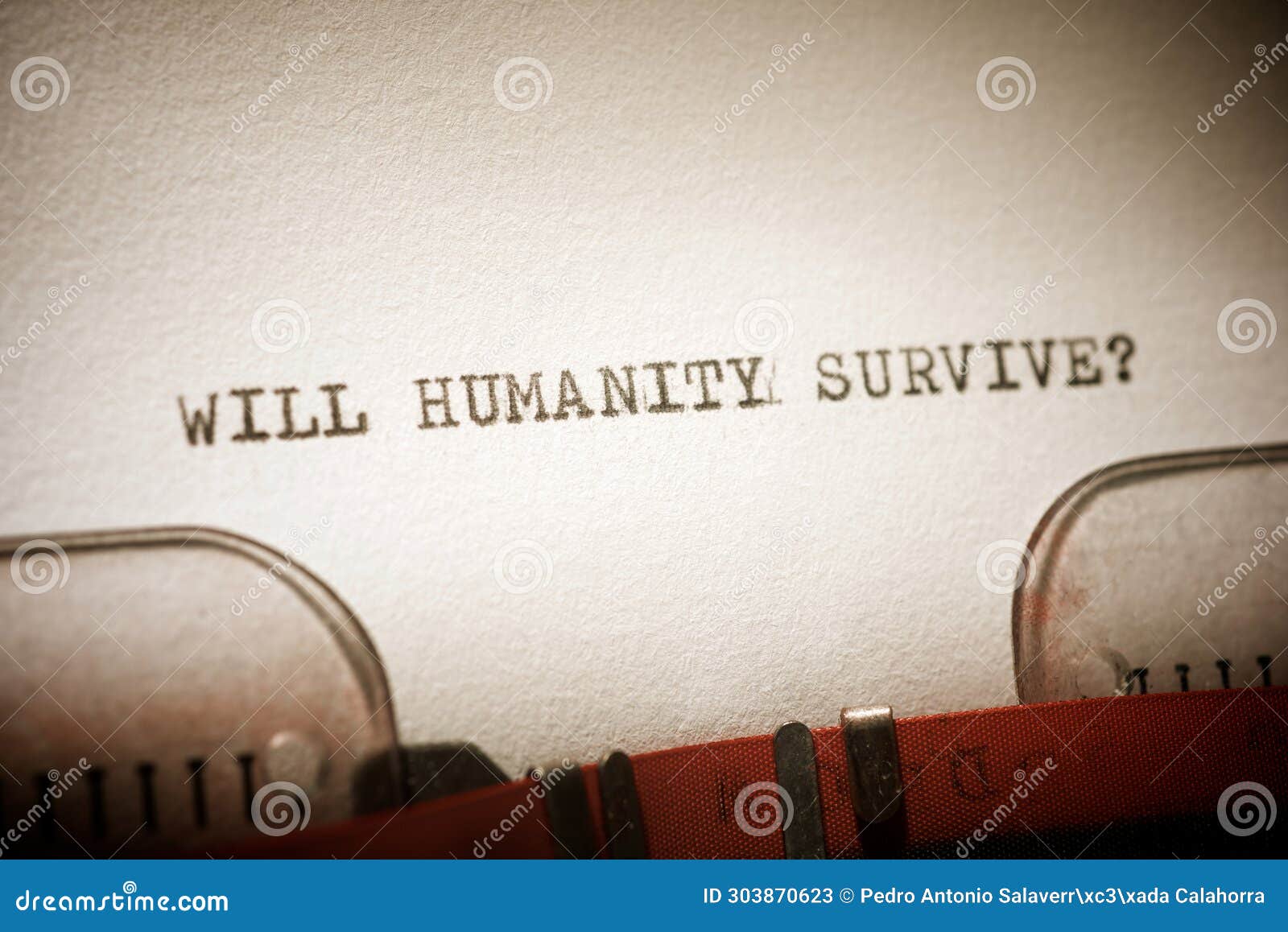 Will Humanity Survive Question Phrase Stock Image - Image of planet ...