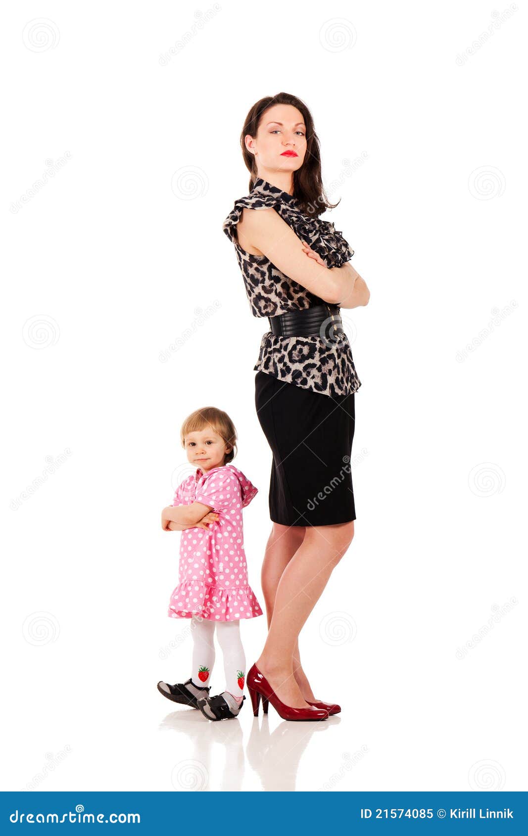 Will I be like mommy? stock image. Image of long, comparison - 21574085