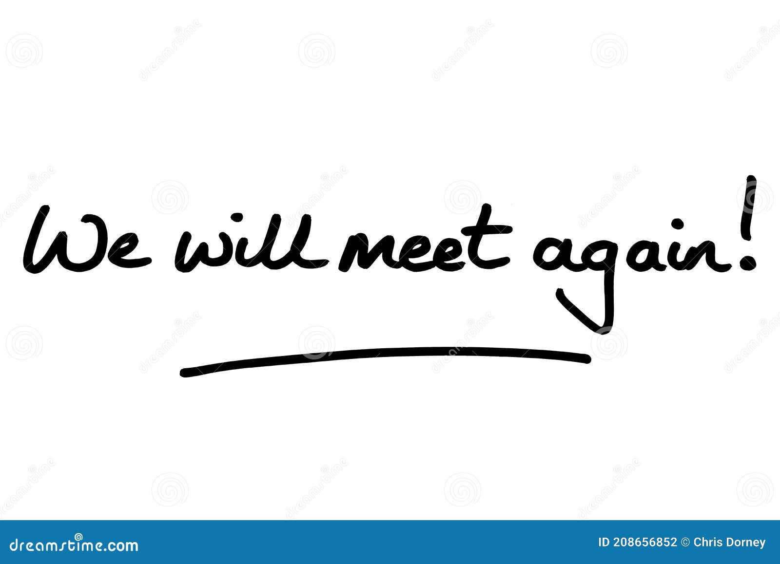 We will meet again stock illustration. Illustration of grow - 208656852