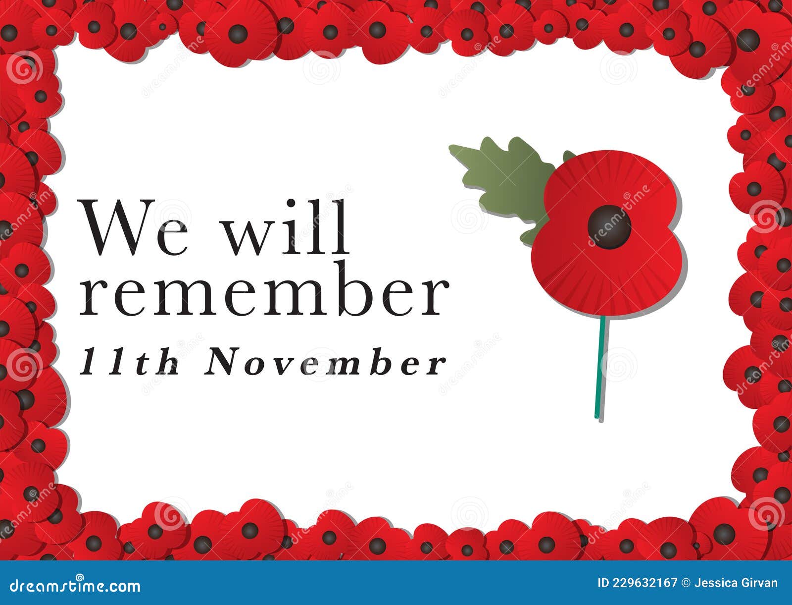 We Will Remember 11th November - Remembrance Day Vector Stock Vector ...