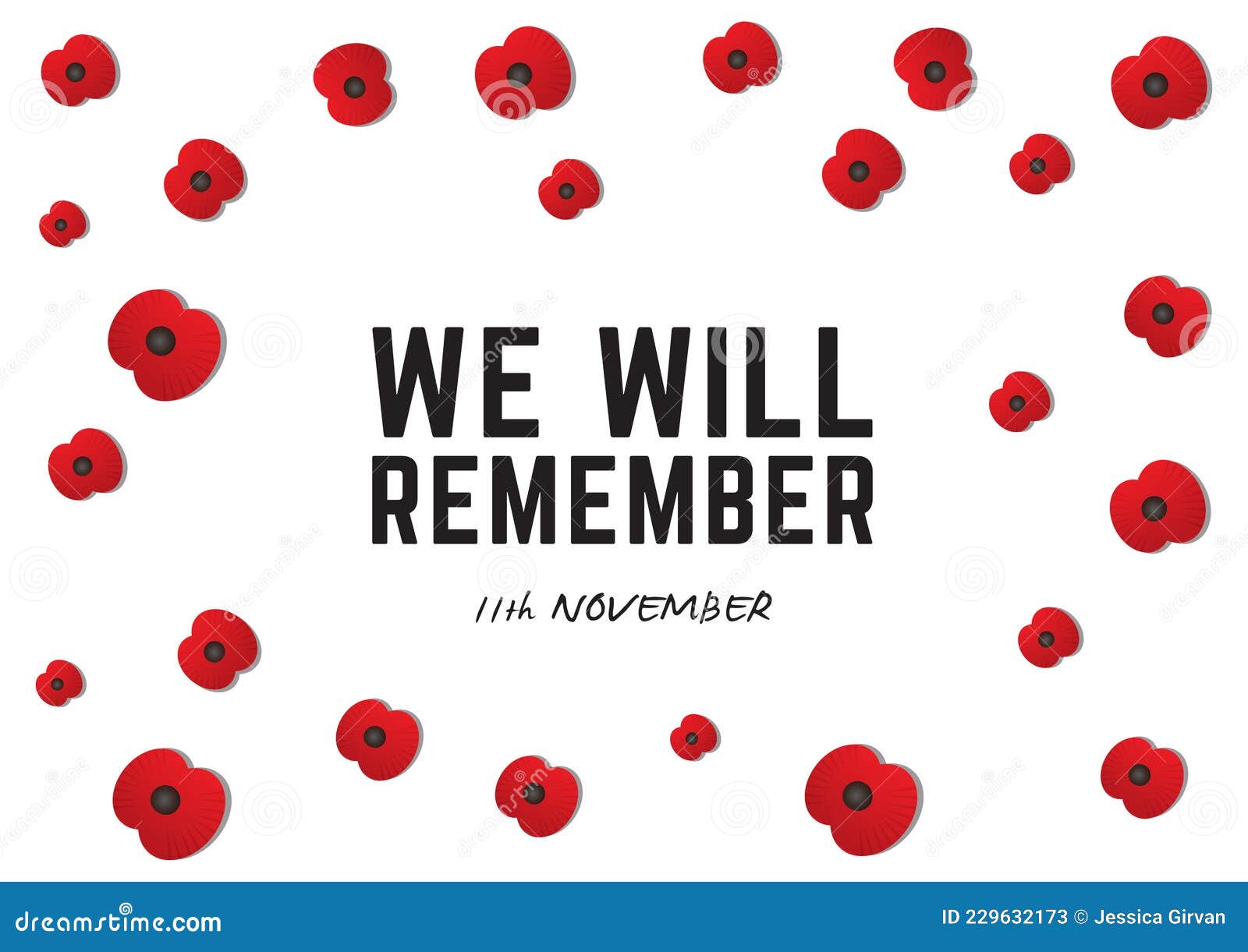 We Will Remember 11th November - Remembrance Day Vector Stock Vector ...