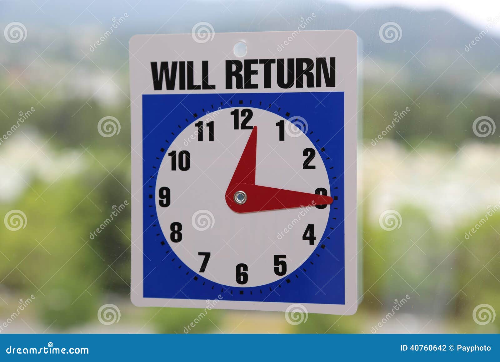Will Return Sign Royalty-Free Stock Photo | CartoonDealer.com #19143