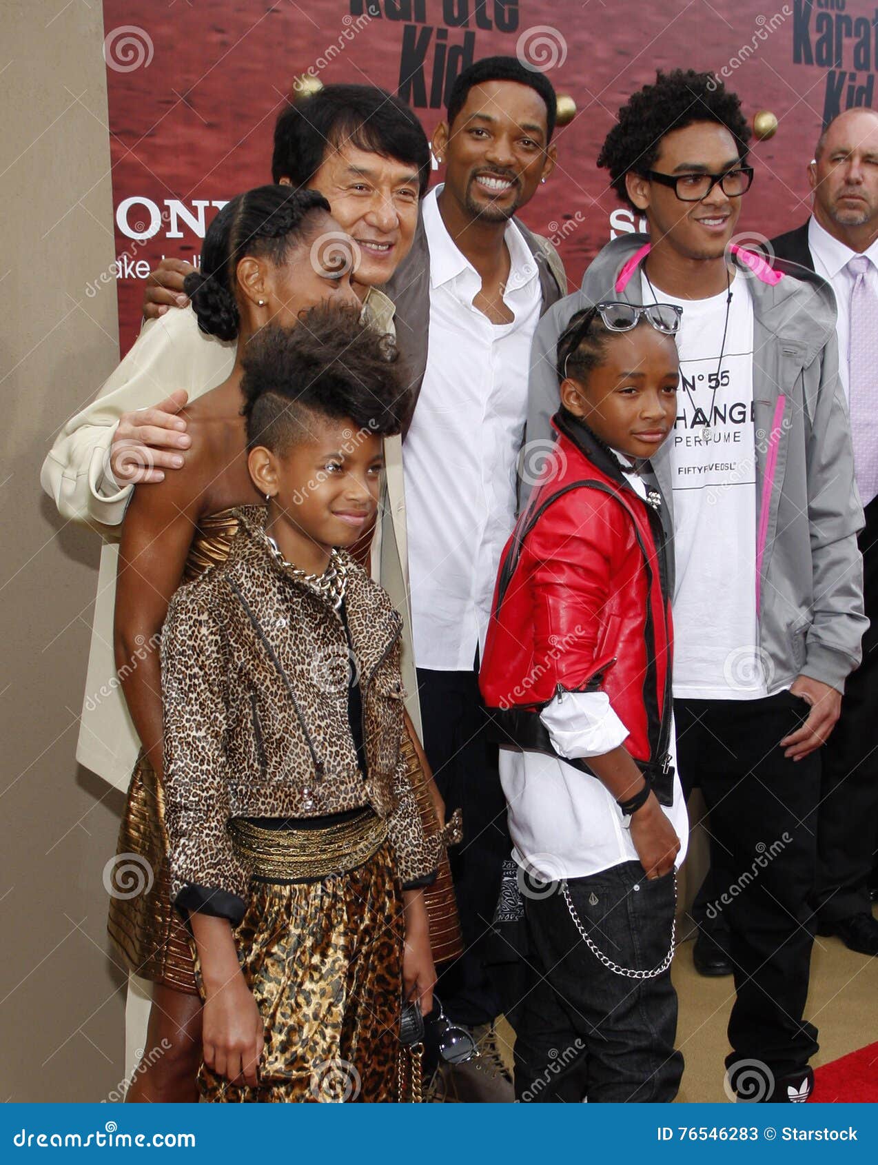 Will Smith, Jada Pinkett Smith, Willow Smith, Jackie Chan E Jaden Smith Foto de Stock Editorial ...