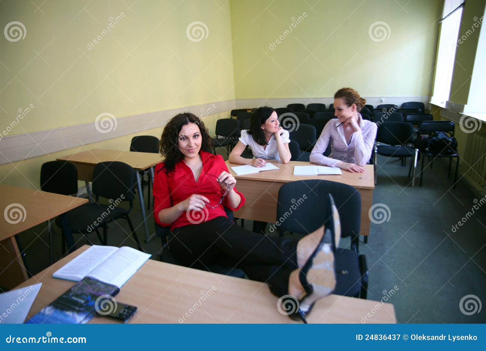 Will soon start the lesson stock image. Image of group - 24836437