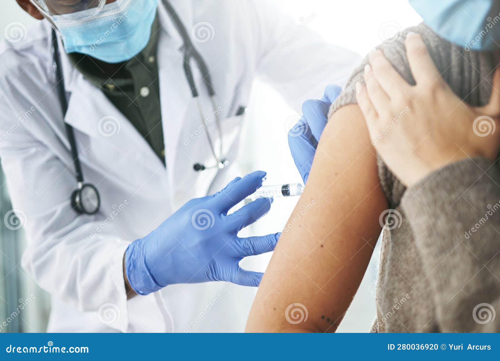 This Will only Take One Second. an Unrecognizable Doctor Giving a ...