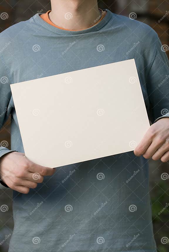 Will work for food stock image. Image of holding, blue - 11063989