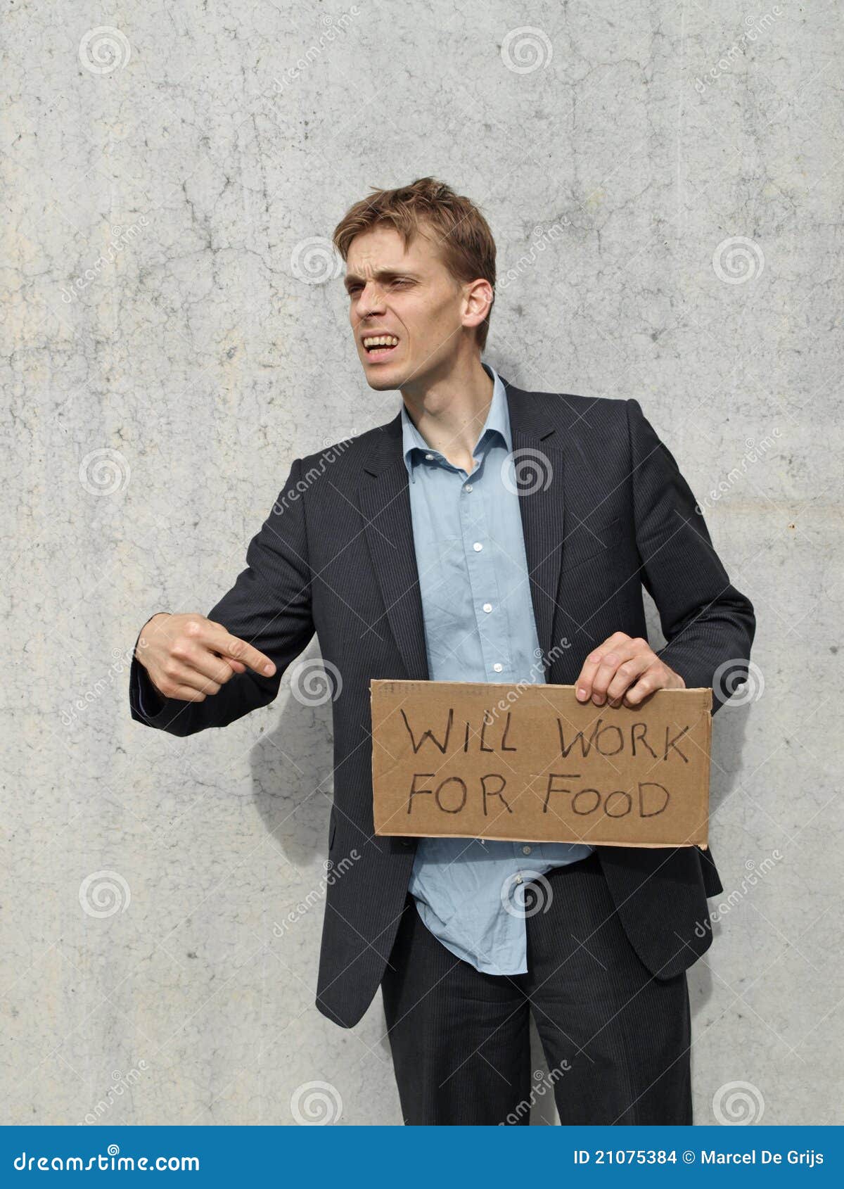 Will work for food stock photo. Image of crisis, foreclosed - 21075384