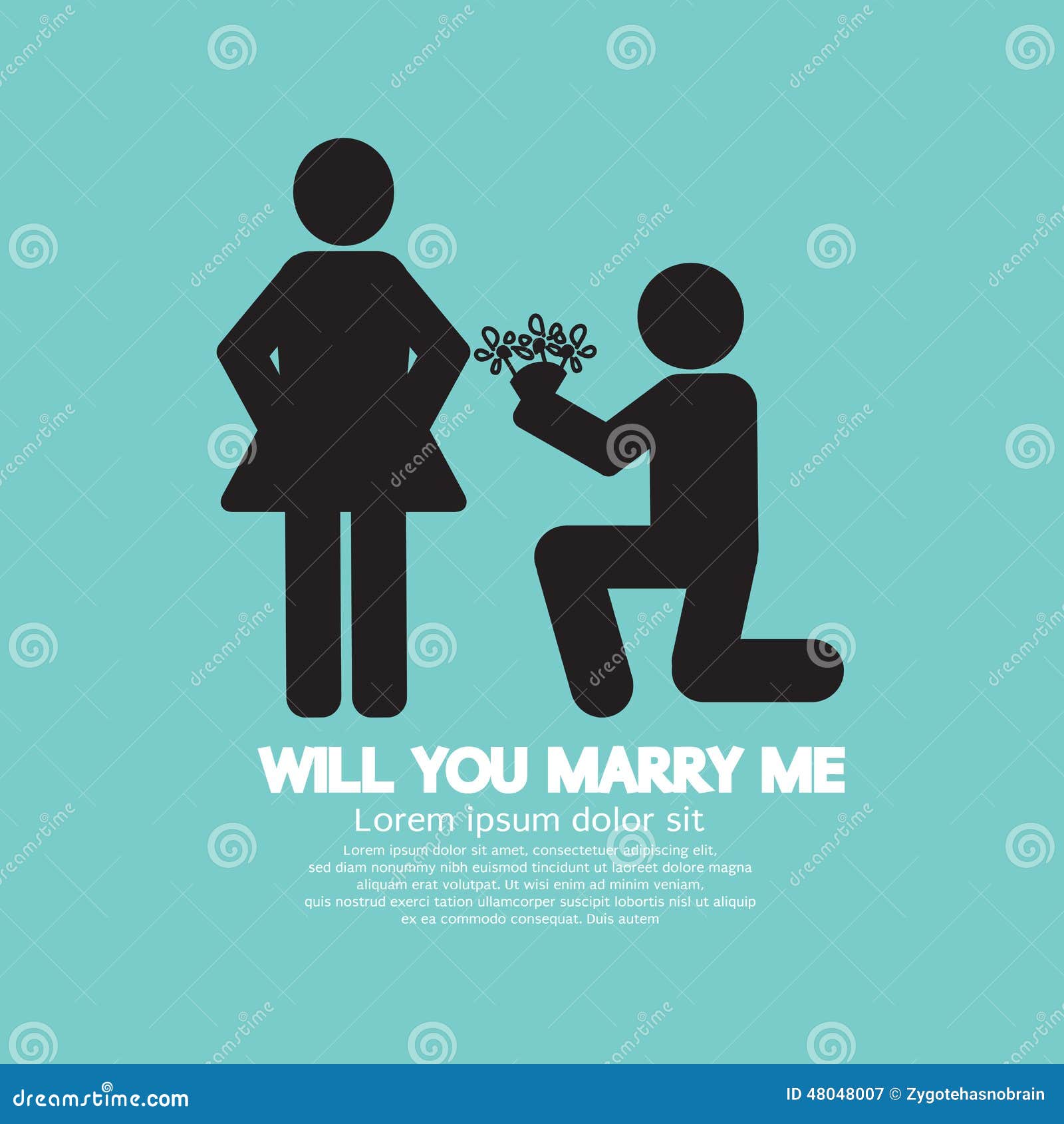 Will You Marry Me Hand Giving Gift Box Vector Cartoon Illustration ...