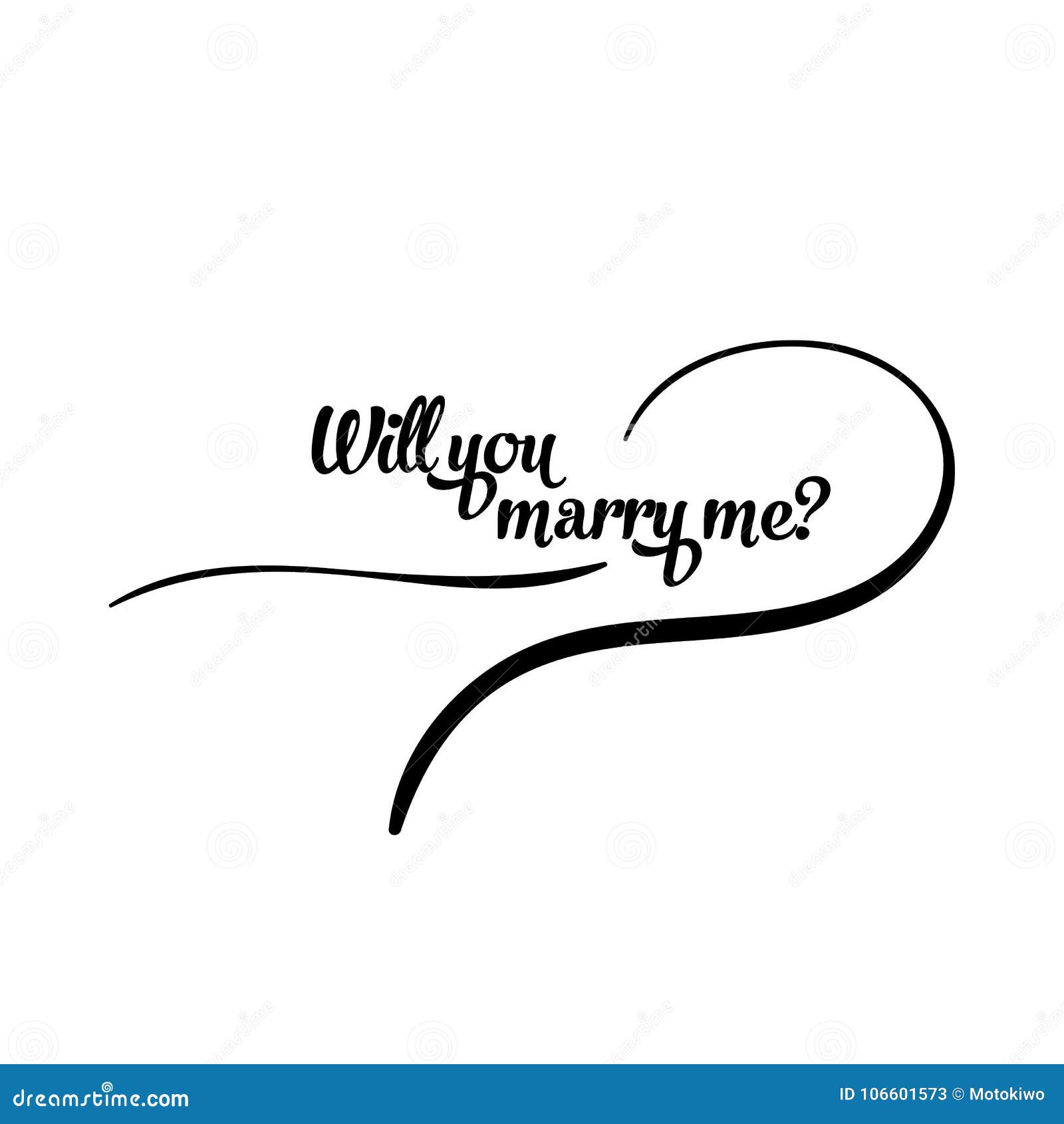 Will You Marry Me Typography. Stock Vector - Illustration of design ...