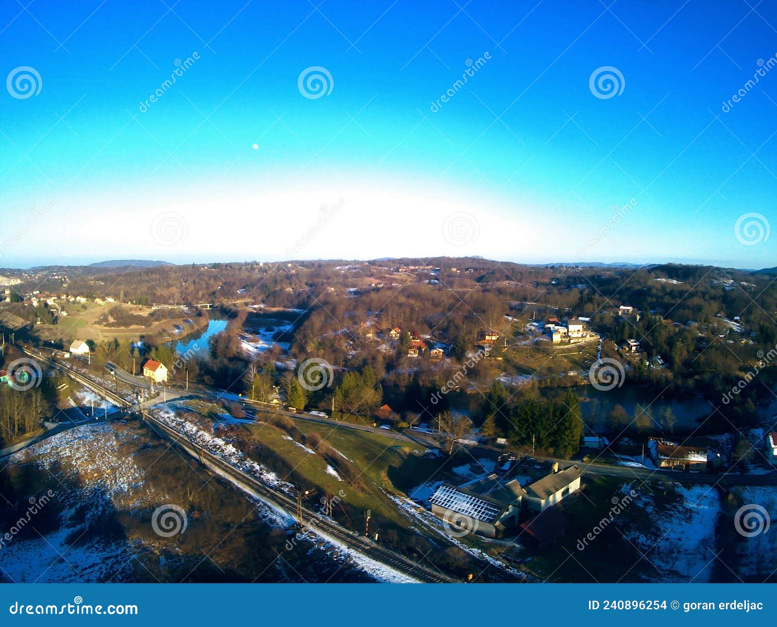 Willage Zvecaj, Croatia stock photo. Image of evening - 240896254