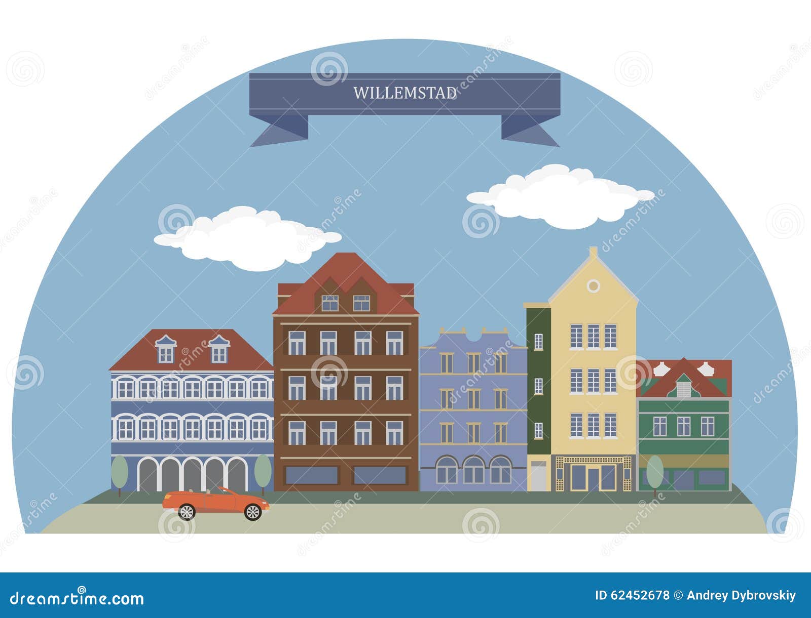 Map Of Curacao Cartoon Vector | CartoonDealer.com #80384163