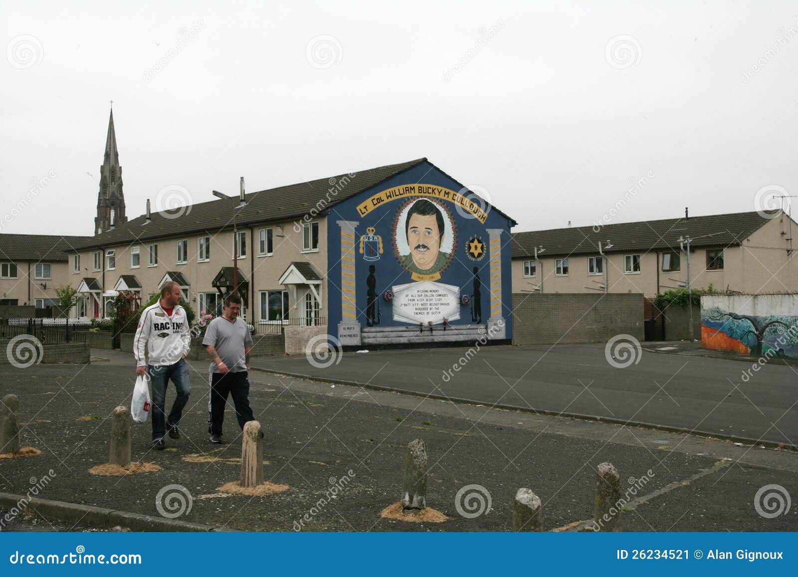 William Bucky McCullough Mural, Lower Shankill, Belfast Editorial Photo ...