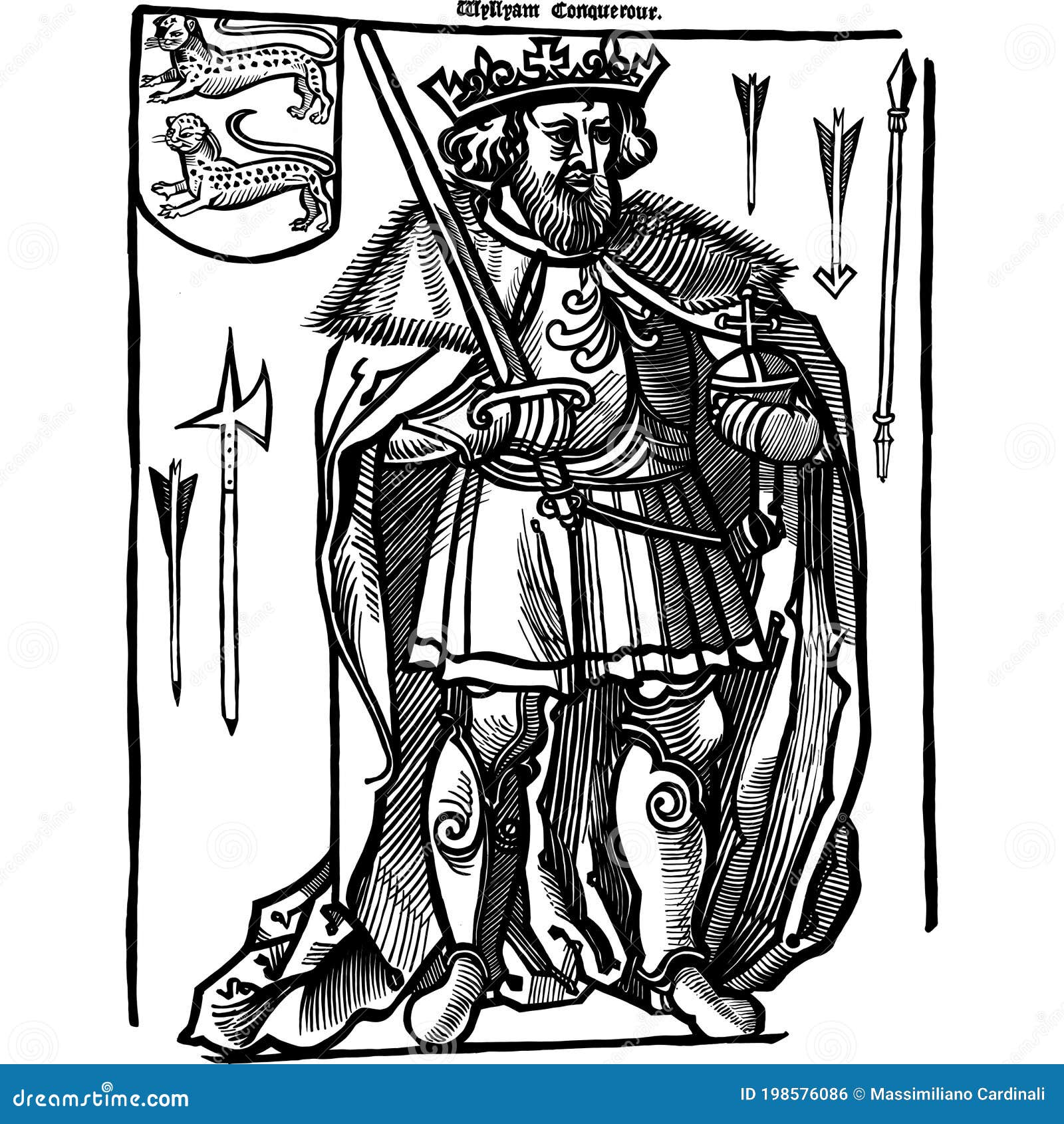 William the Conqueror - King of England Stock Vector - Illustration of ...