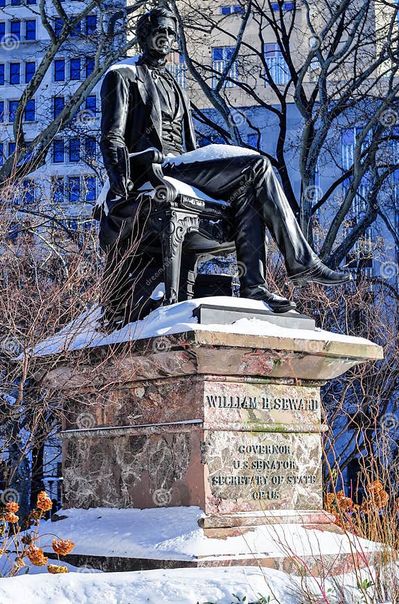 William Seward Statue, NYC photo stock. Image du ville - 39505964