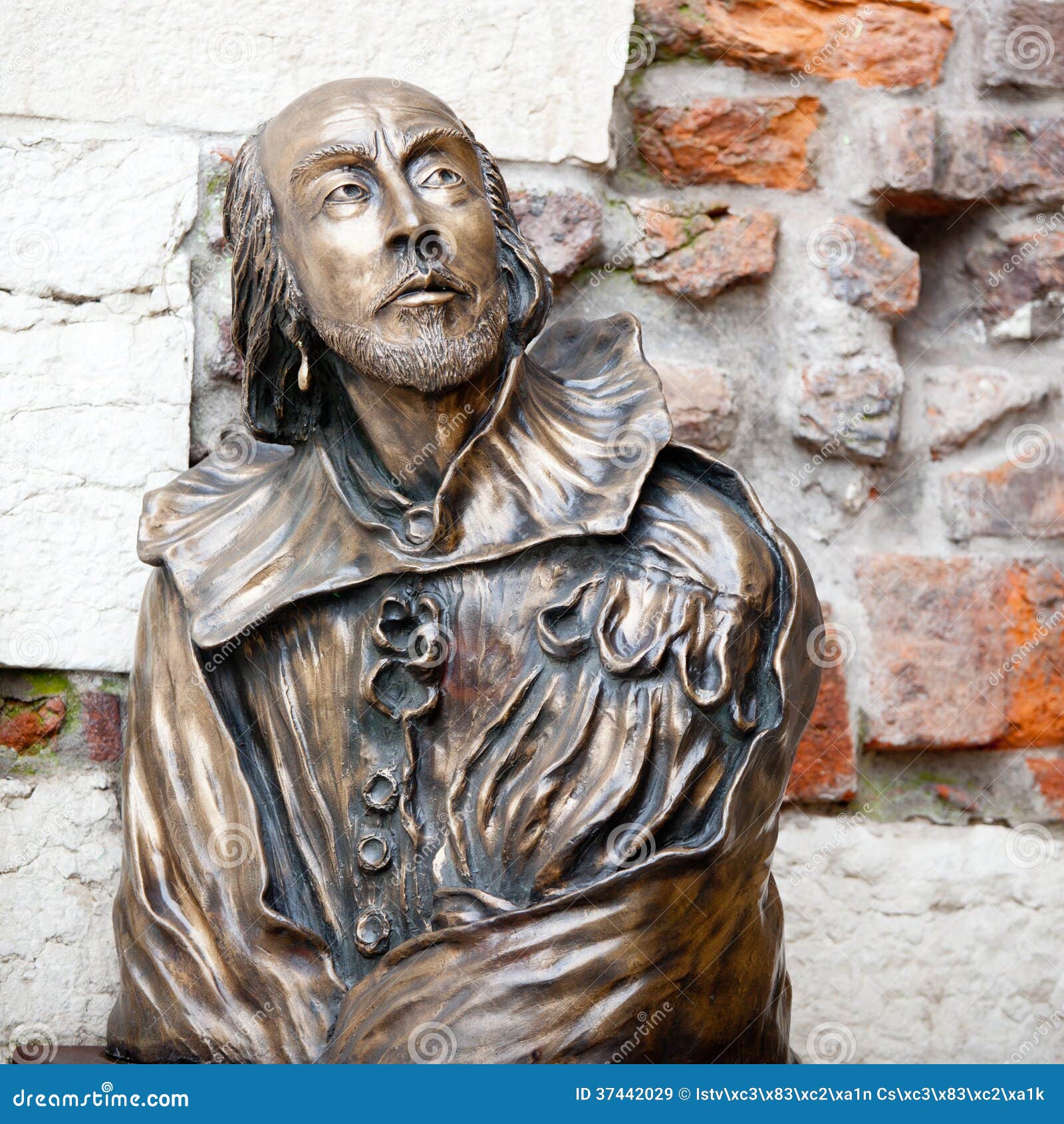 William Shakespeare-standbeeld Stock Afbeelding - Image of dichter ...